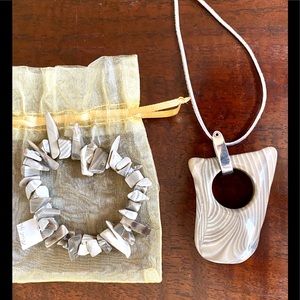 Jewelry | Rare Striped Flint Necklace Set | Poshmark